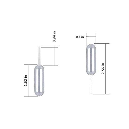 Dessert Pipettes 4ml, 100PCS Plastic Squeeze Transfer Pipettes Dropper Liquid Injector for Cupcake Strawberries (100)
