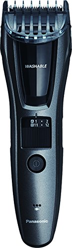 Panasonic Hair and Beard Trimmer, Men's, with 39 Adjustable Trim Settings and Two Comb Attachments for Beard and Hair, Corded or Cordless Operation, ER-GB60-K, Black