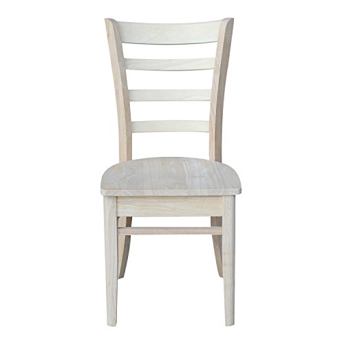 International Concepts Emily Side Chair, Unfinished