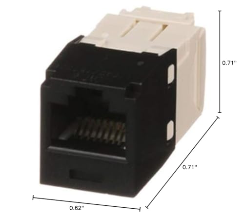 Panduit CJ688TGBL Category-6 8-Wire TG-Style Jack Module, Black