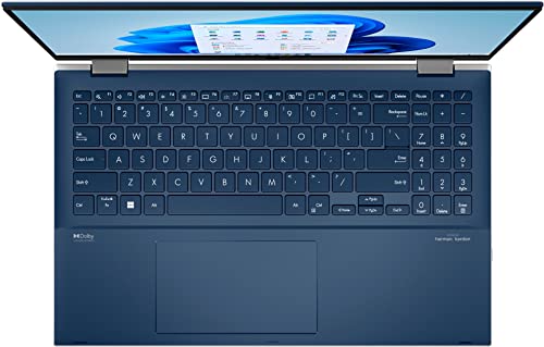 Best Notebooks Zenbook Pro 15 Flip Q539ZD 15.6-inch OLED 2-in-1 Touch Screen 12th Gen i7-12700H Intel Arc A370M Graphics, 4GB GDDR6 Window Hello Active Stylus (1TB SSD|16GB RAM|11 Home), Azurite Blue