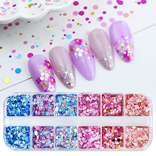 Round Glitter Resin Fillings Flakes Sequins Epoxy Resin Mold Filler for DIY Jewelry Making Nail Art Decor
