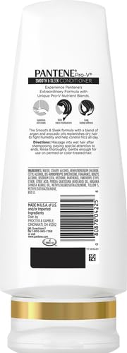 Pantene Pro-V Conditioner, Smooth & Sleek with Argan Oil, 12 Ounce