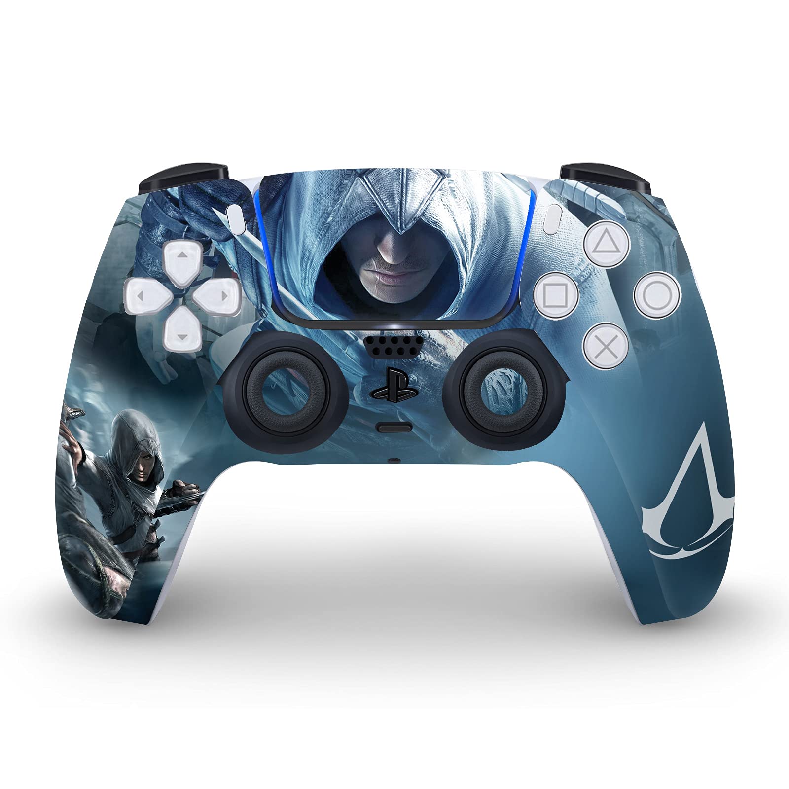 Head Case Designs Officially Licensed Assassin's Creed Altaïr Hidden Blade Key Art Vinyl Faceplate Gaming Skin Decal Compatible With Sony PlayStation 5 PS5 Disc Edition Console & DualSense Controller