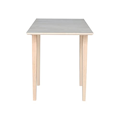 International Concepts Small Drop-leaf Table, Unfinished