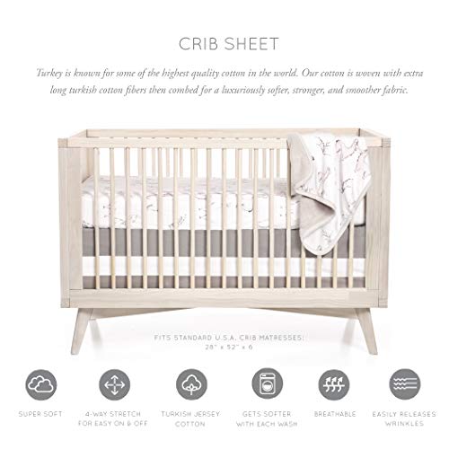 Oilo Baby Blanket Bundle | Cute Lightweight Cotton Fabric Comforter | Cozy, Soft wash & Waterproof Diaper Change pad, Blanket & Crib Sheet | for Infant/Toddler | Newborn Nursery Collection | Llama