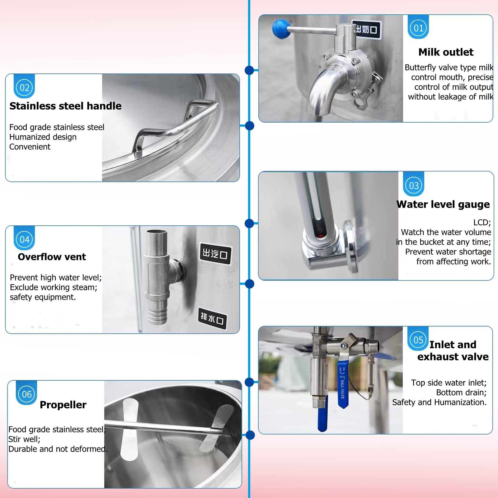 Kolice 30L Commercial Refrigerated Pasteurization Machine, Pasteurizer with Cooling Function for Milk Juice Beer Sterilization Dairy Equipment