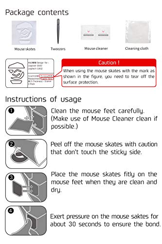 HOTLINEGAMES 2Sets 3.0 Plus Rounded Curved Edges Mouse Feet Skates Compatible with Logitech G703 G603 G403 Gaming Mouse feet Replacement (0.7mm,Smooth Glide,Pure White PTFE) Professional Mice Upgrade