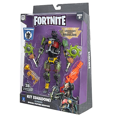 FORTNITE Legendary Series Brawlers Kit (Shadow), 7-inch Highly Detailed and Articulated Figure with Harvesting Tools and Feature Weapons. Other Styles Include Cyclo, Brutus, and More