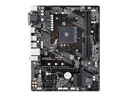 GIGABYTE GA-A320M-S2H (AMD Ryzen AM4/MicroATX/2xDDR4/HDMI/Realtek ALC887/3xPCIe/USB3.1 Gen 1/LAN/Motherboard)