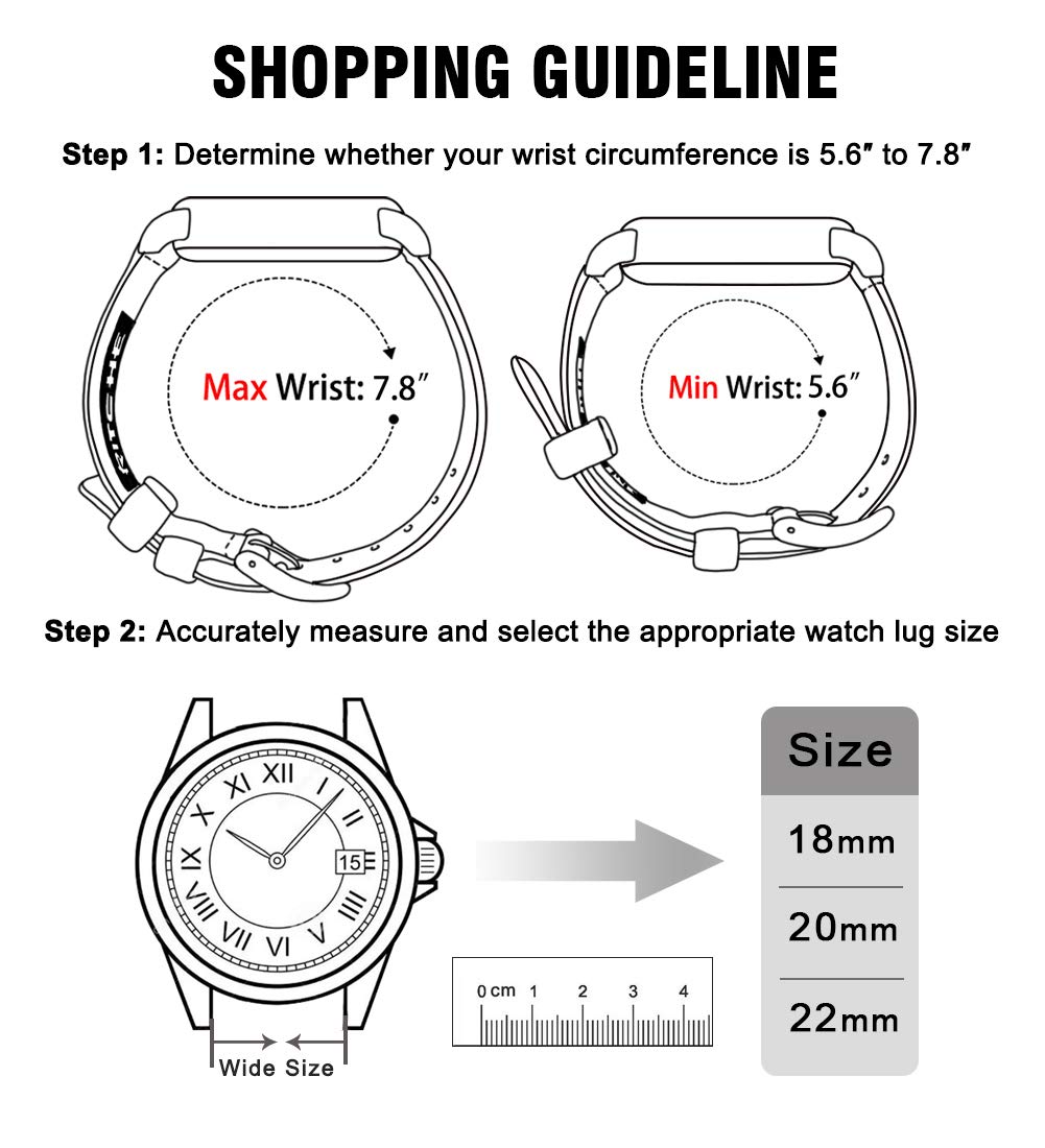 Ritche 20mm Canvas Wristbands Watch Bands for Omega x Swatch Moonswatch Replacement Quick Release Watch Straps for Men
