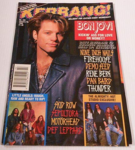 Kerrang! magazine(UK Publication) issue 426 January 16,1993 (Bon Jovi on cover)[single issue magazine]WEAR on COVER, CORNERS and SPINE