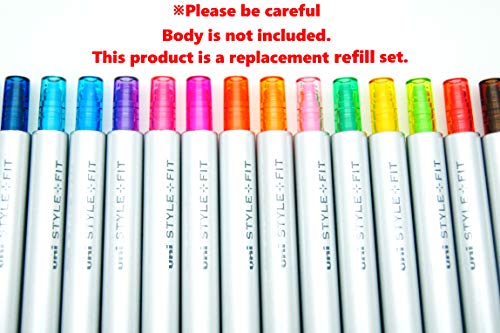Signo Gel Ink Refills for Style Fit Gel Multi Pen 0.5mm 10 Color Ink, Sticky Notes Value Set