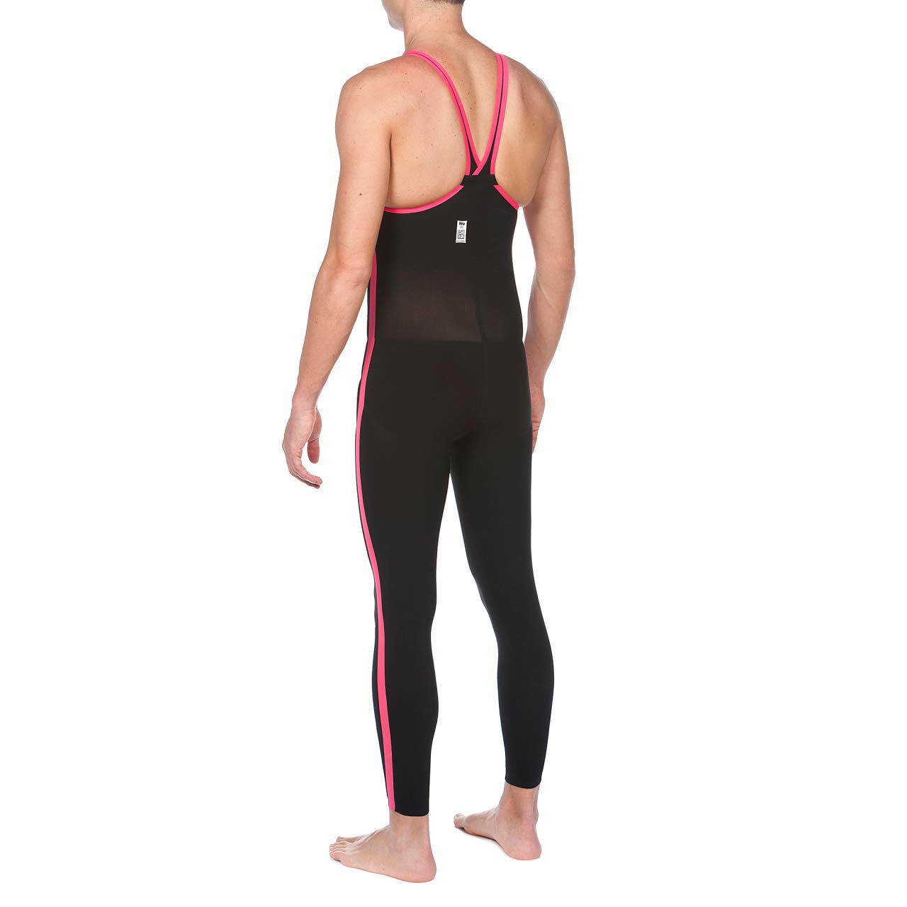 arena Powerskin R-Evo+ Open Water Closed Back Men's Racing Swimsuit, Black / Fluo Yellow, 28