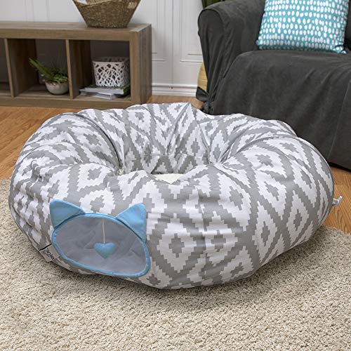 Kitty City Large Cat Tunnel Bed, Cat Bed, Pop Up Bed, Cat Toys