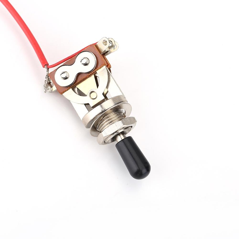 Electric Guitar Wiring Harness, Guitar Wiring Harness Kit 1 Volume 1 Tone 3 Way Toggle Switch 500K for Electric Guitar Electric Guitar Wiring Harness Electric Guitar Wiring Harness