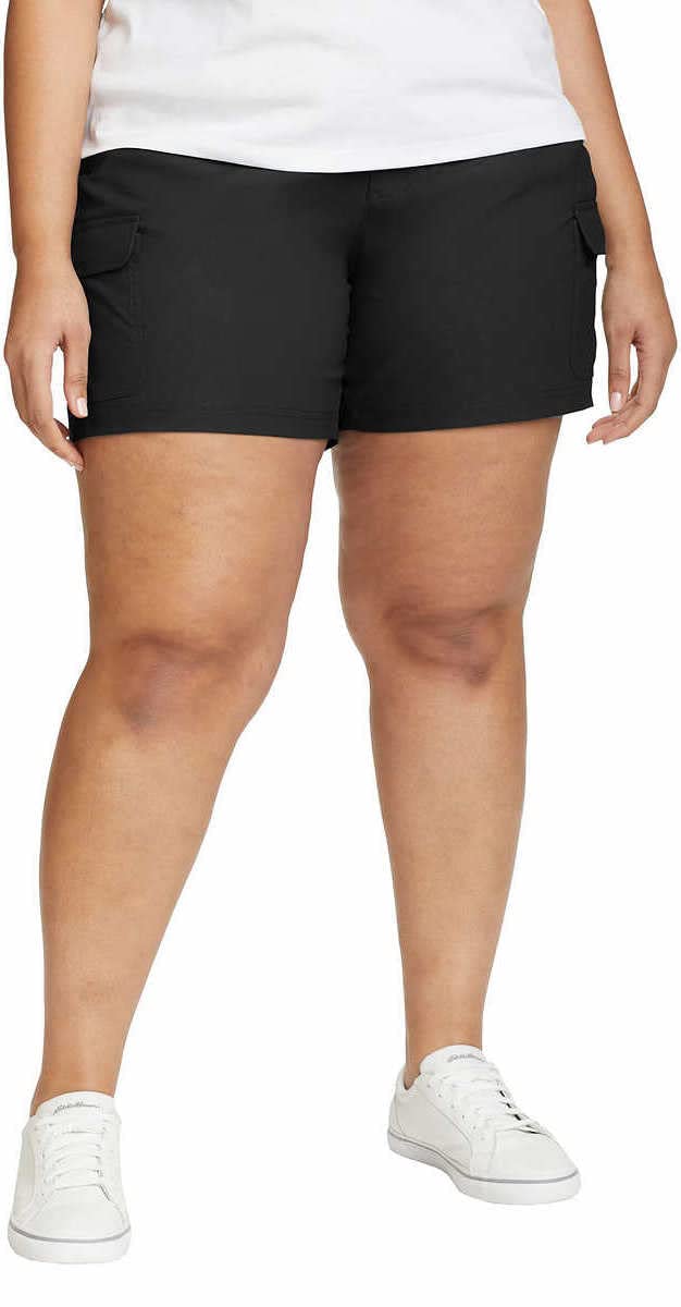 Eddie Bauer Womens Summer Trail Short Color Black (as1, Numeric, Numeric_6, Regular, Regular)