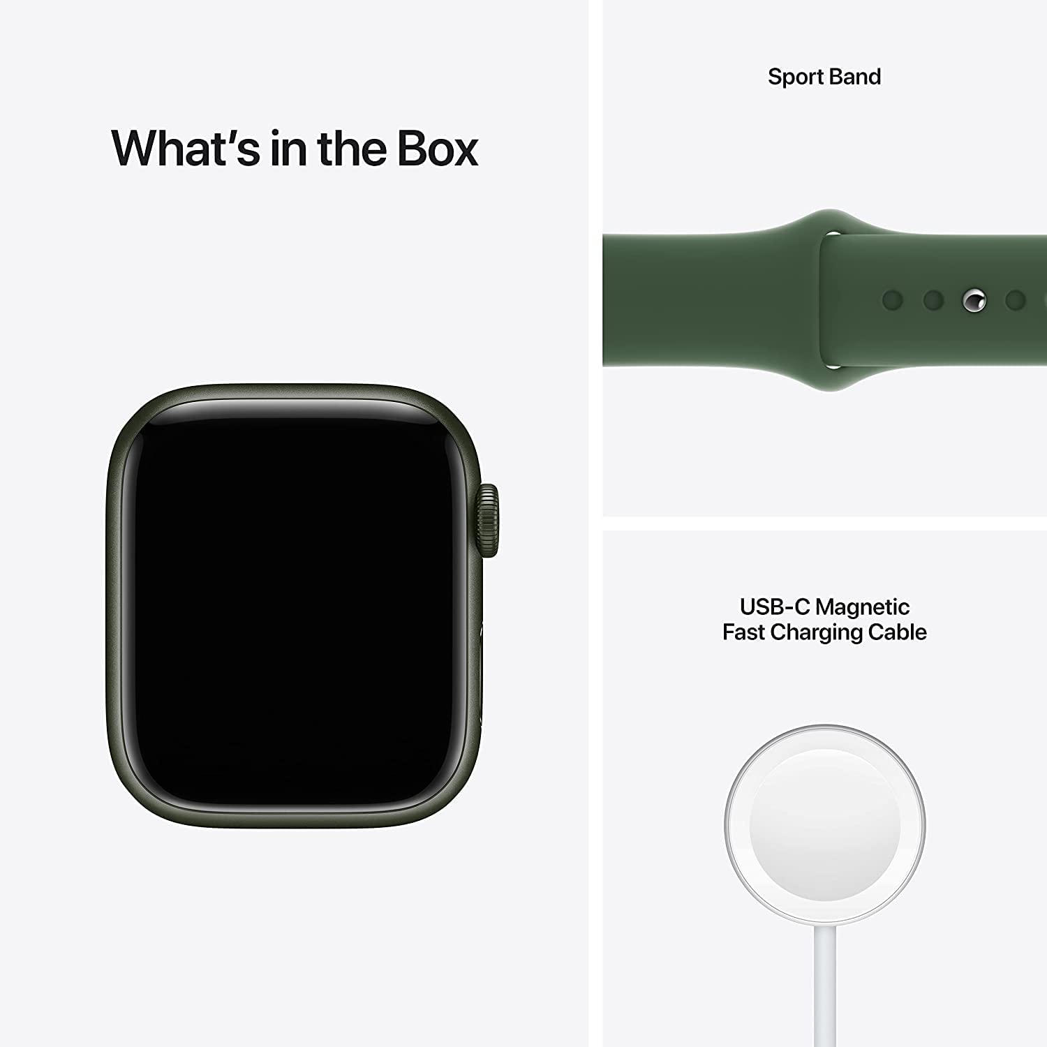 Apple Watch Series 7 (GPS, 45MM) - Green Aluminum Case with Clover Sport Band (Renewed Premium)
