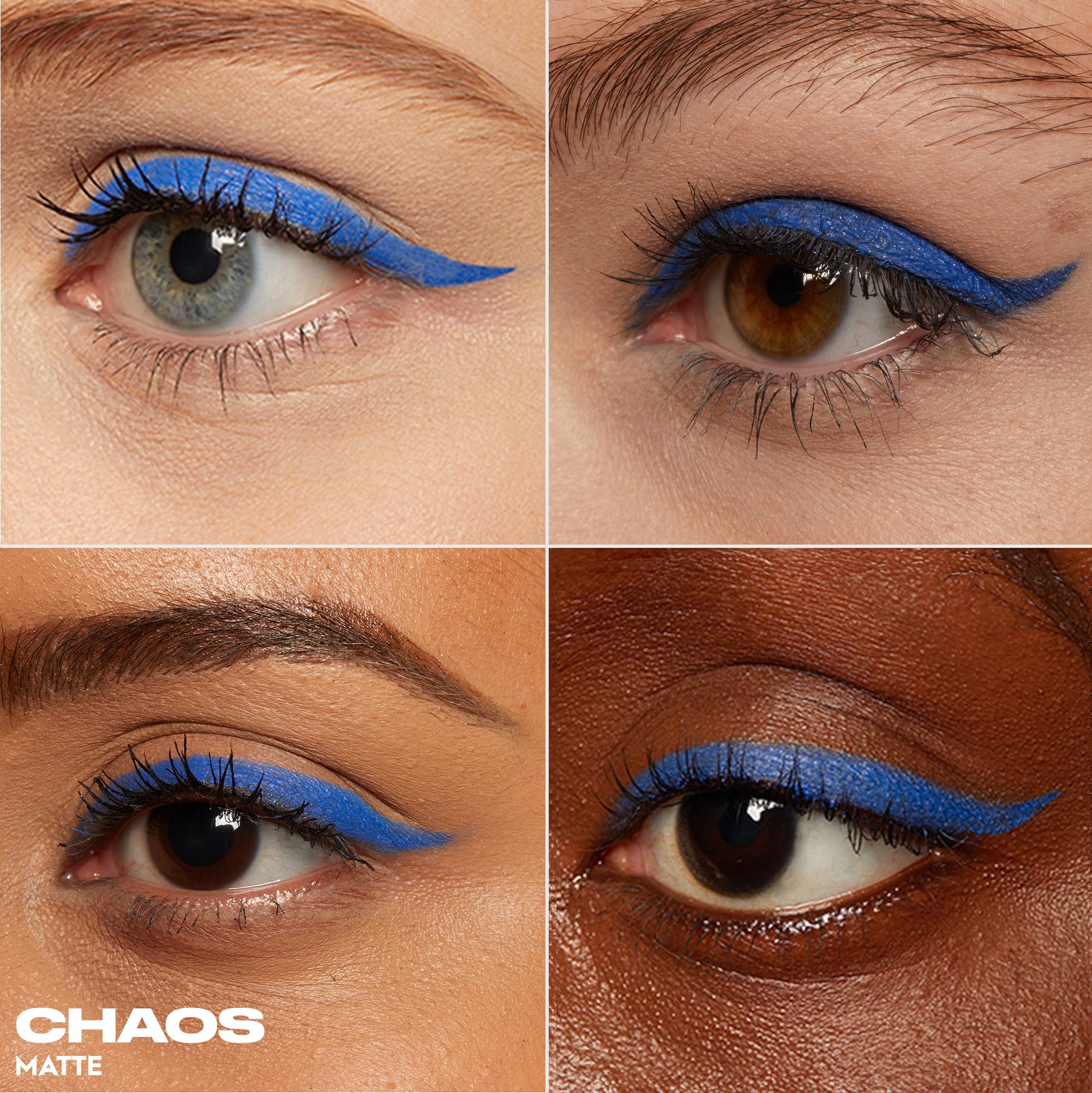 URBAN DECAY 24/7 Glide-On Waterproof Eyeliner Pencil (Chaos - Cobalt Blue Matte), Smudge-Proof, Transfer-proof, Long-lasting Colored Eye Liners, Hydrating Vitamin E, Cruelty-free - 0.04 oz