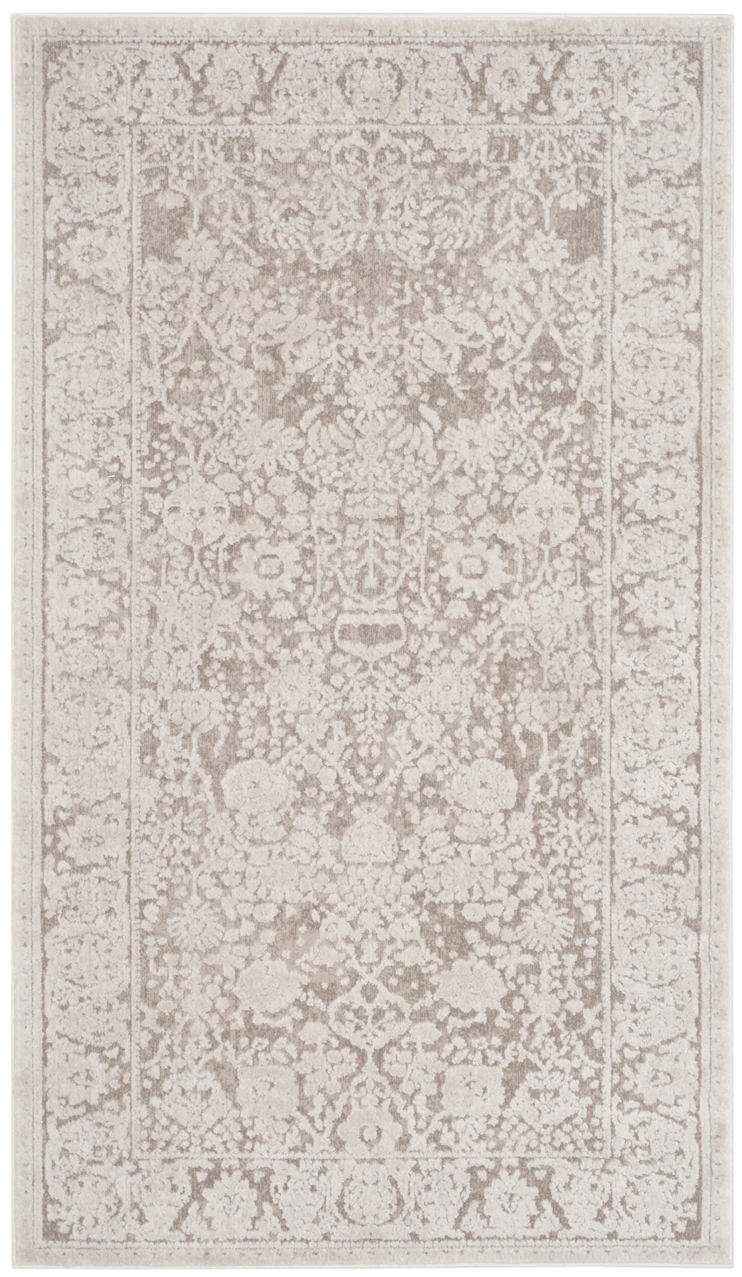 SAFAVIEH Reflection Collection Accent Rug - 2'3" x 4', Beige & Cream, Vintage Distressed Design, Non-Shedding & Easy Care, Ideal for High Traffic Areas in Entryway, Living Room, Bedroom (RFT663A)