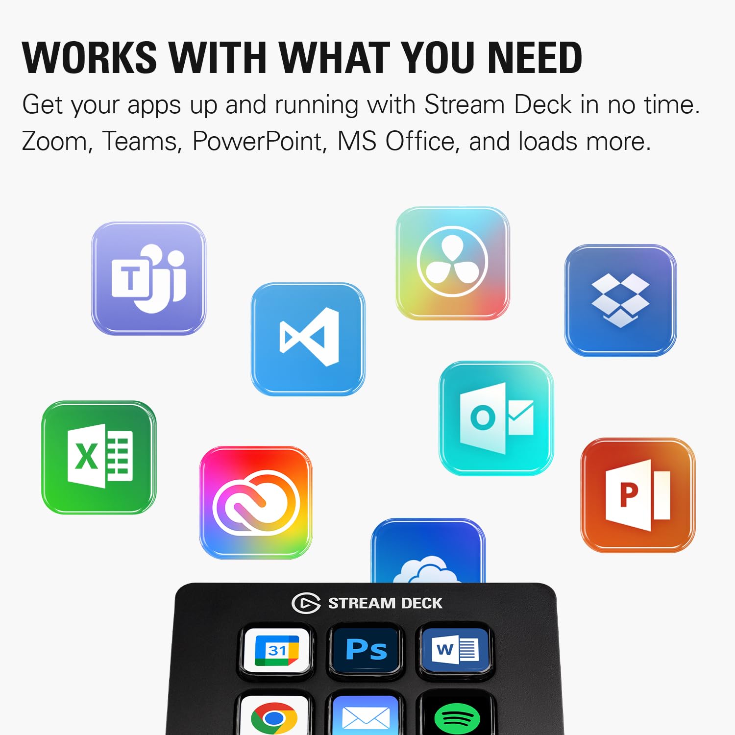 Elgato Stream Deck Mini β Control Zoom, Teams, PowerPoint, MS Office and More, Boost Productivity with Seamless Integration for Daily Apps, Set Up Shortcuts Easily, Compatible with Mac and PC