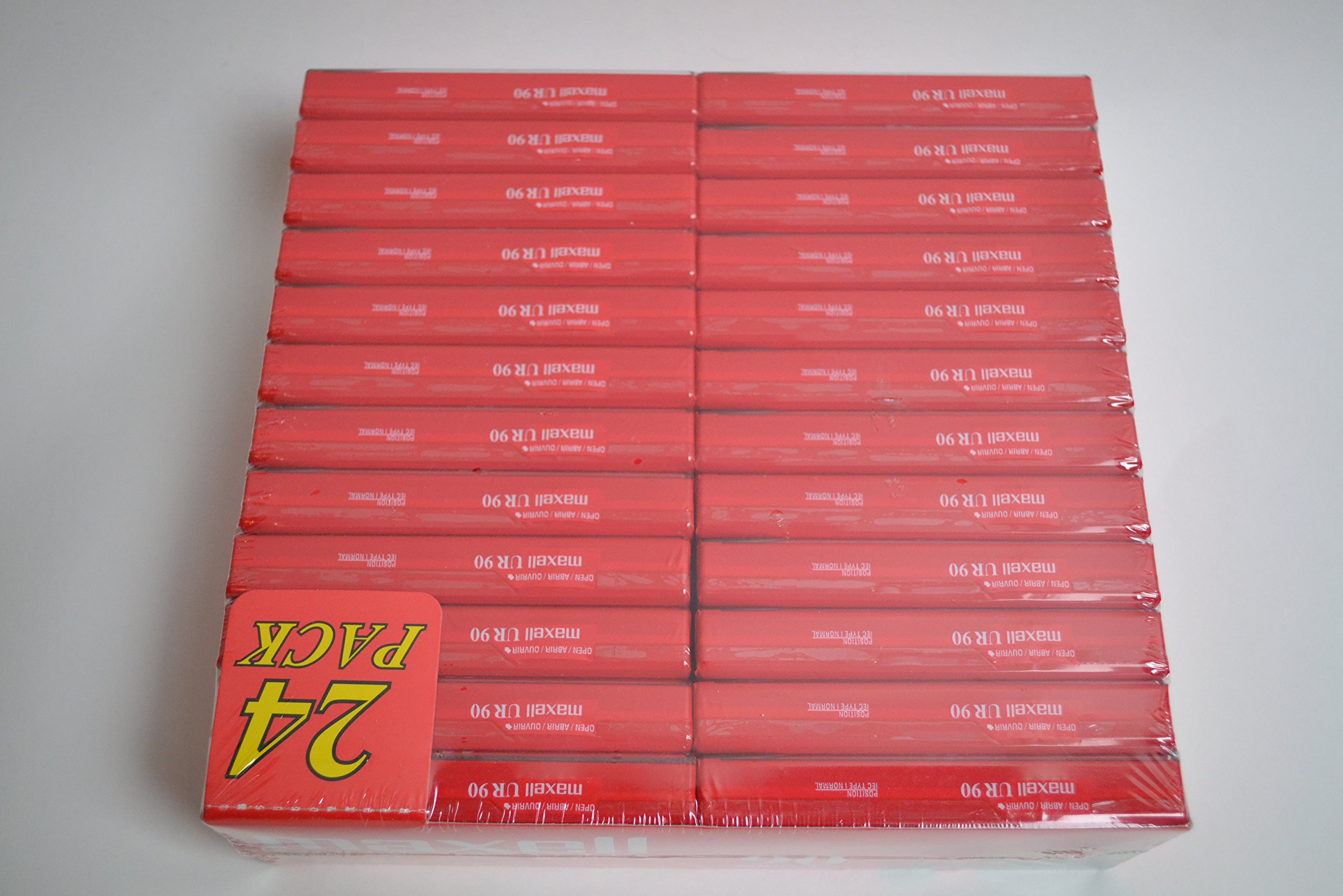 Maxell UR 90 Audio Cassette 24-Pack