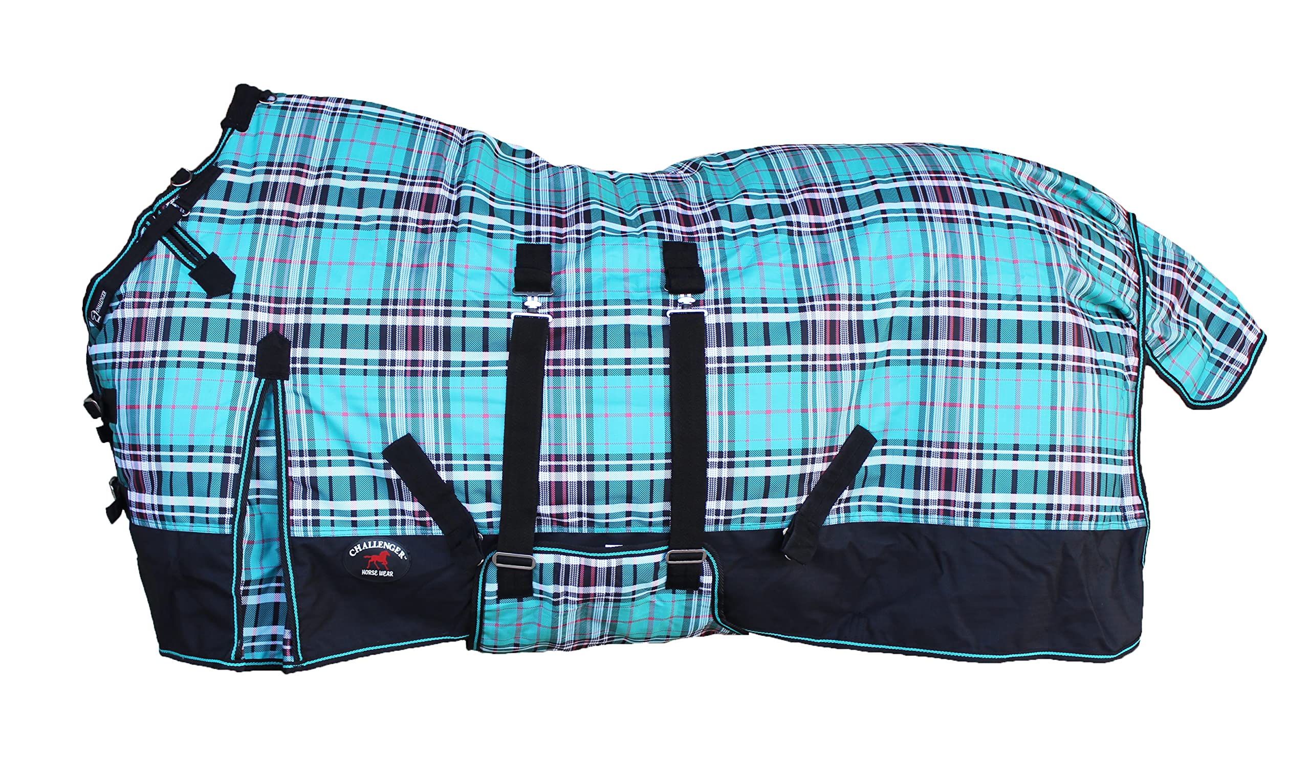 CHALLENGER 70" 1200D Horse Turnout Waterproof Medium Weight Winter Blanket 596LG