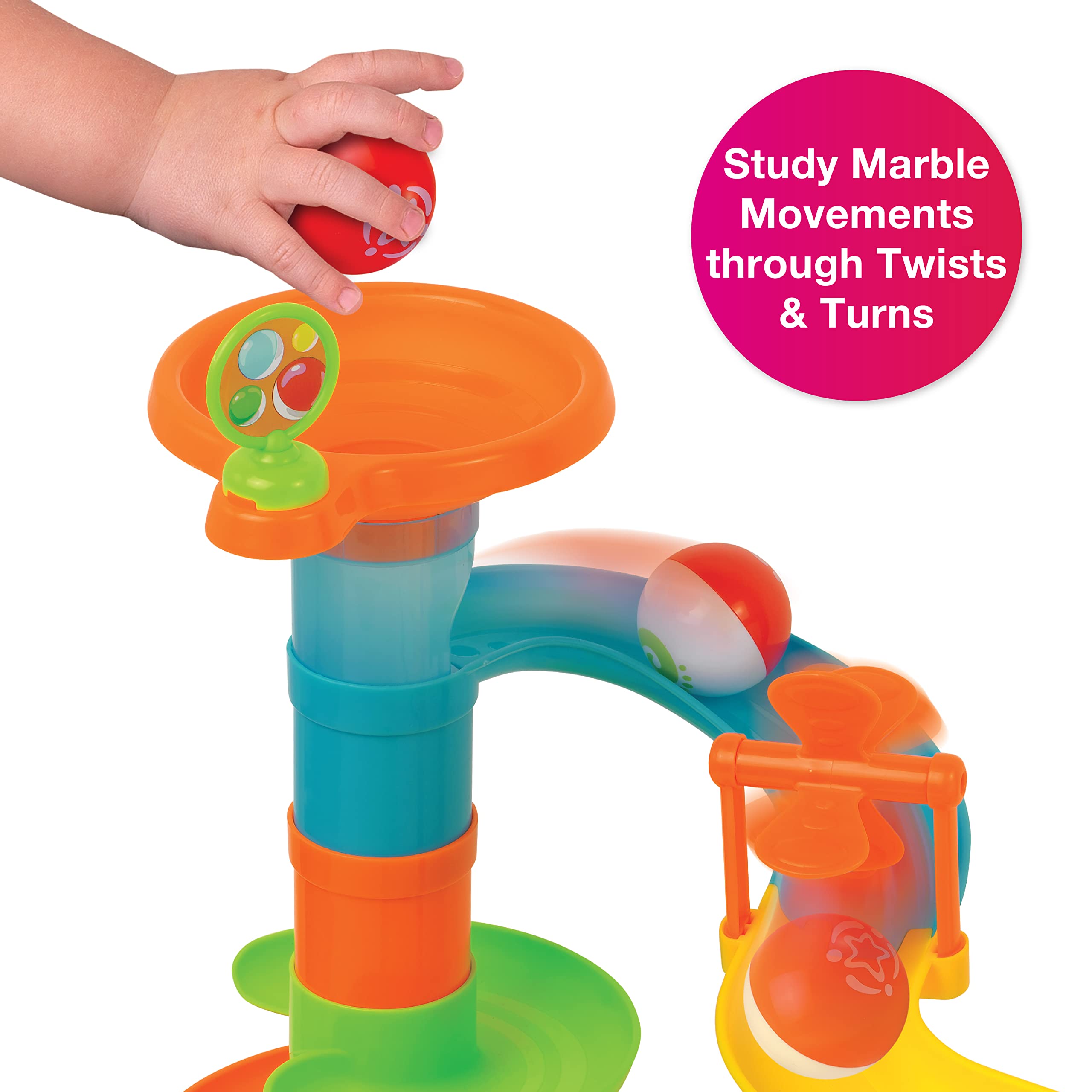 Edushape Bounce A Marble Racetracks, 30Piece Set (809801)