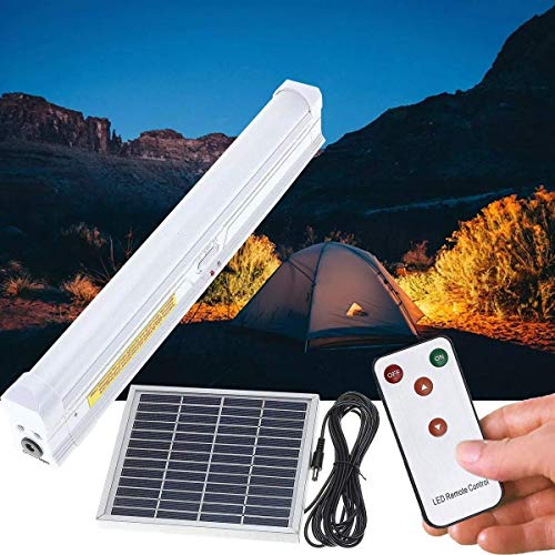 IGOSAIT LED Work Light Outdoor Lighting Solar Powered 30 LED Light Bar Home Room Camping Outdoor Garden Hanging Lamp with Remote Control