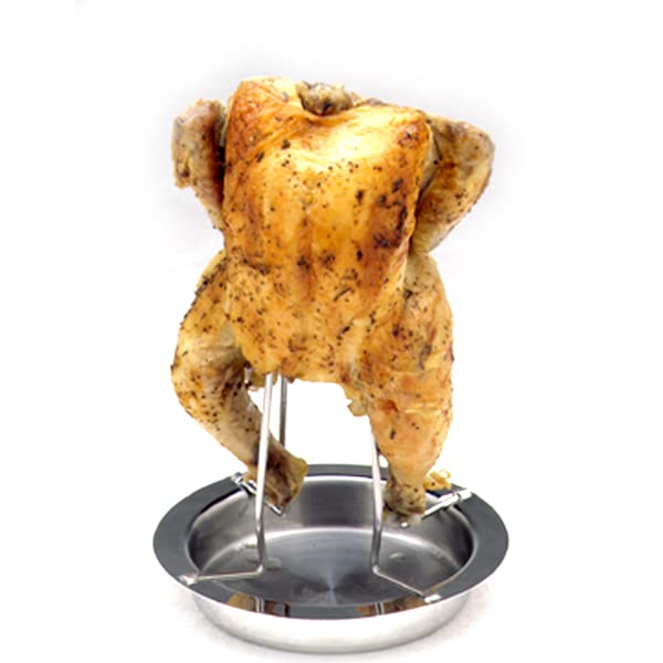 Norpro Deluxe Stainless Steel Vertical Meat Poultry Chicken Turkey Roaster, 266
