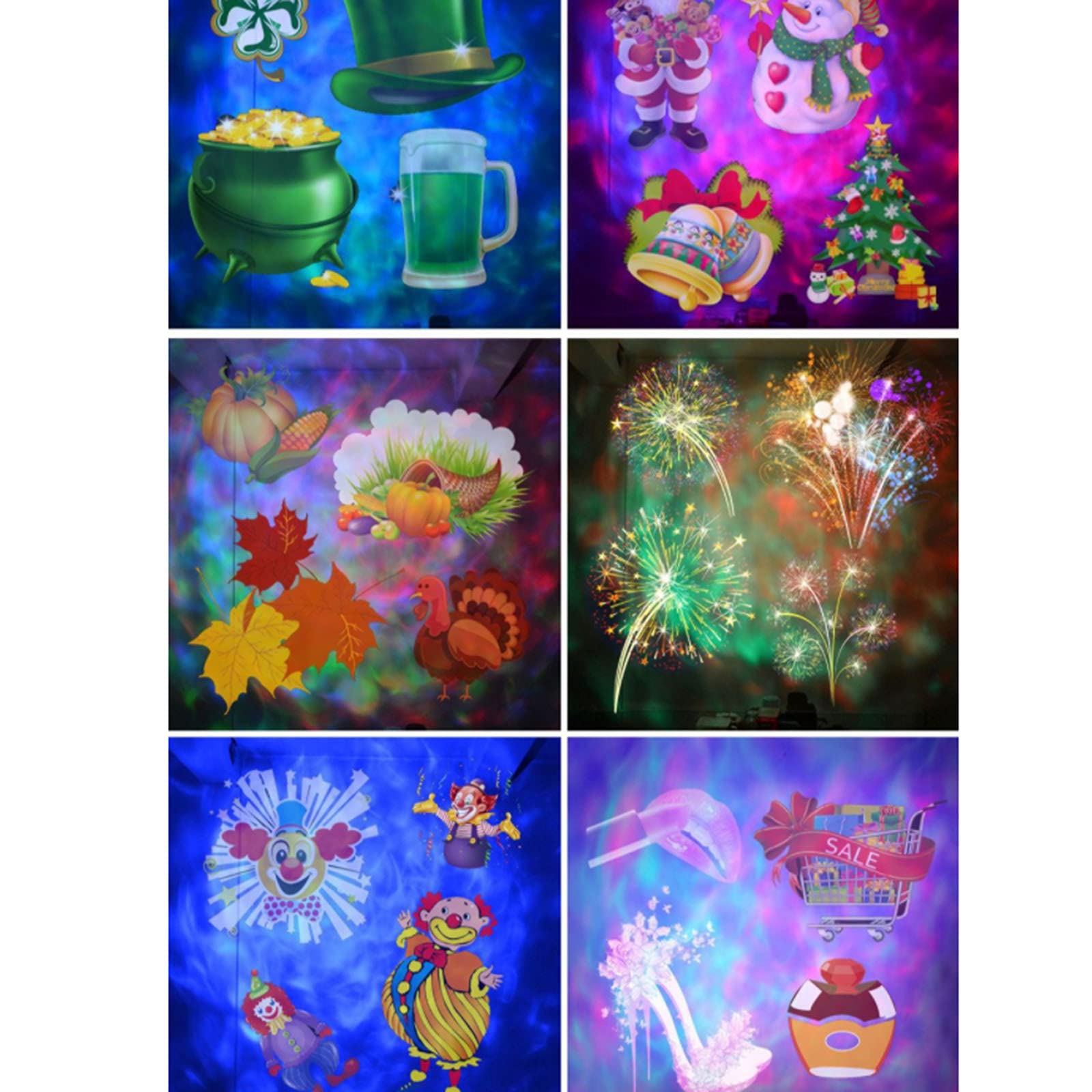 IIIL Christmas Light Projector Snowflake, Projector Waterproof Projection Lamp Remote Control Decorations Lighting Halloween Wedding Party Garden Landscape Home Theatre