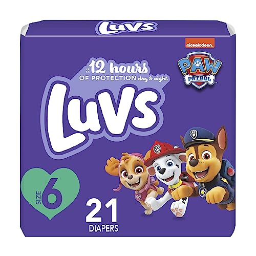 Luvs with Ultra Leak Guards Diapers, Size 6, 21 Count