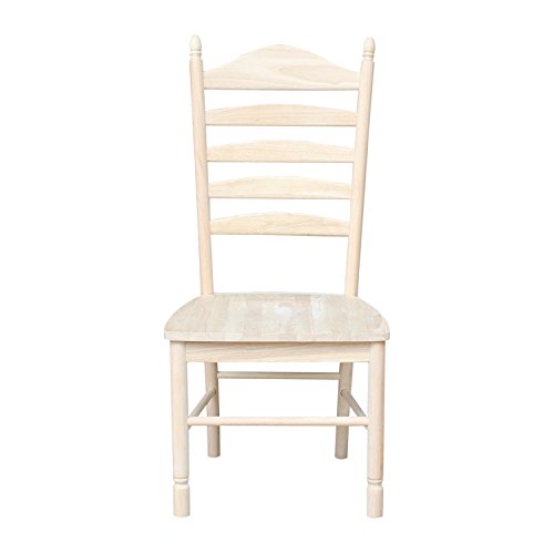 International Concepts Bedford Ladderback Dining Chairs, Unfinished