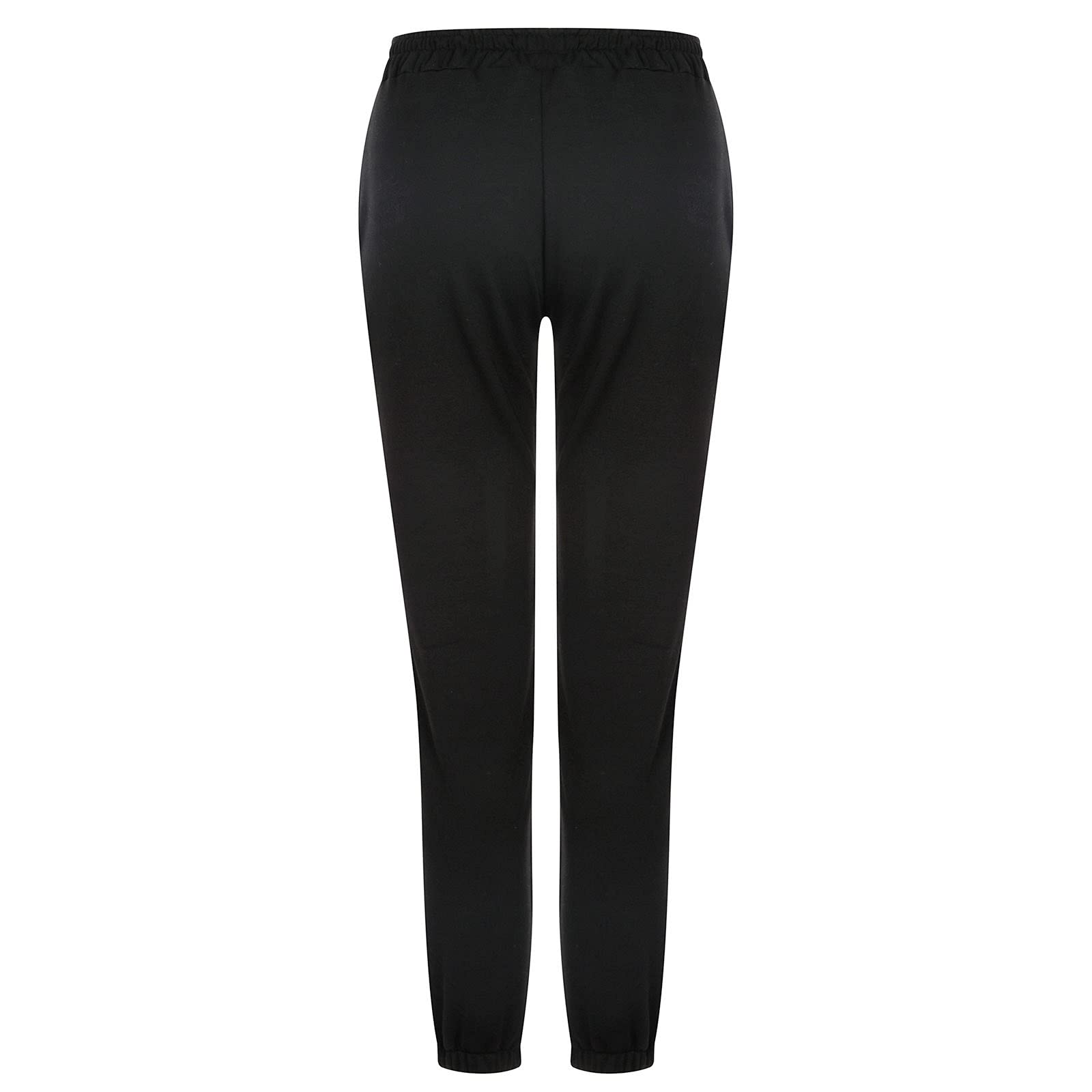 Baggy Sweatpants for Women Drawstring High Waisted Cinch Bottom Yoga Pants with Pockets Casual Relaxed Workout Jogger Pants Black