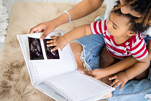 Pearhead First 5 Years Baby Memory Book With Clean-Touch Baby Safe Ink Pad To Make Baby’s Hand Or Footprint Included, Gender Neutral Registry Gift, Ivory Classic