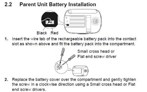 T POWER for Motorola Baby Monitors Battery TFL3X44AAA900 CB94-01A Parent Unit Replacement Rechargeable Battery 3.6V NIMH 900Mah