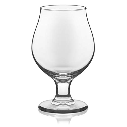 Libbey Craft Brews Classic Belgian Beer Glasses, 16-ounce, Set of 4