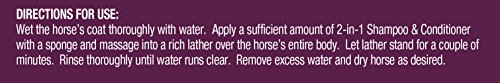 Horse Health 2-in-1 Shampoo and Conditioner | pH balanced and gentle| For Horses, Ponies and Dogs | 128 oz