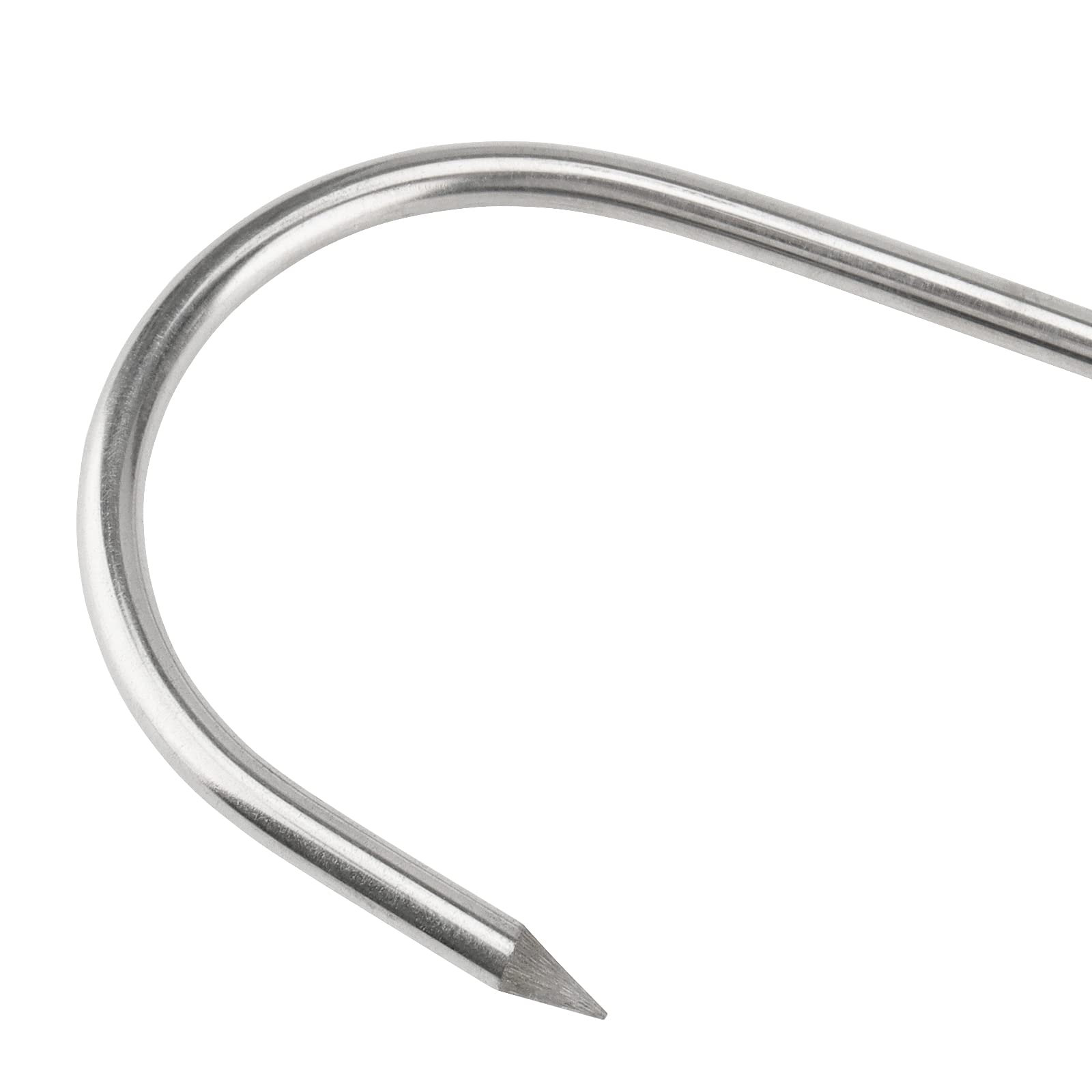 MAHIONG 40 PCS 6.3 Inch Meat Hooks, Stainless Steel S-Shaped Butcher Hook Smoking Hook Meat Processing for Hanging, Drying, BBQ, Chicken, Ribs