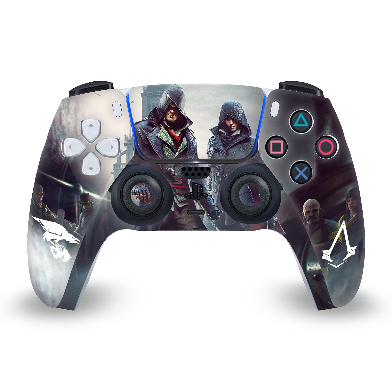 Head Case Designs Officially Licensed Assassin's Creed The Rooks Syndicate Graphics Vinyl Faceplate Gaming Skin Decal Compatible With Sony PlayStation 5 PS5 Disc Edition Console & DualSense Controller