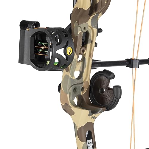 Bear Archery Cruzer G2 Ready to Hunt Compound Bow Package for Adults and Youth, Right Hand, Fred Bear