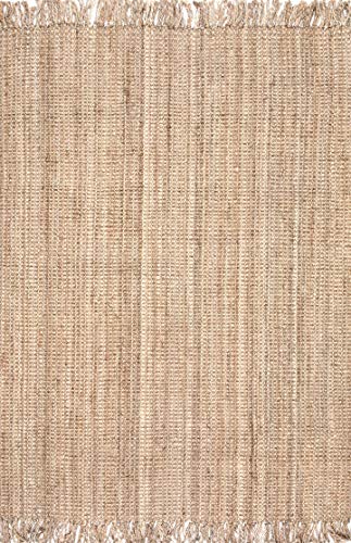 nuLOOM Daniela Farmhouse Chunky Jute Accent Rug, 3x5, Natural