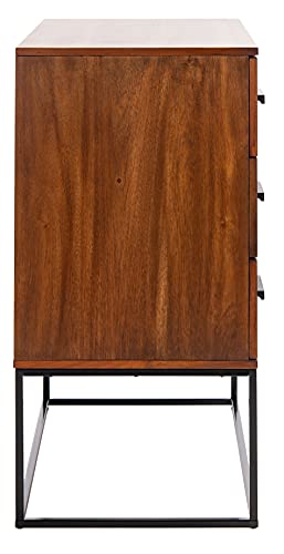 Safavieh Home Collection Marquise Brown 3-Drawer Storage Living Room Bedroom Chest CHS5002A