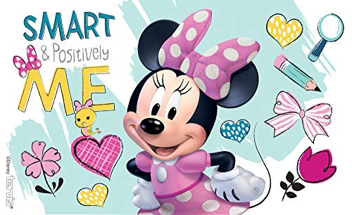 Tervis Disney - Minnie Mouse Smart & Positively Me Tumbler with Wrap and Fuchsia Lid 10oz Wavy, Clear