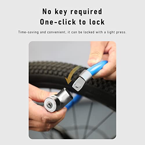 Bike Lock Cable Portable Heavy Duty Security Cable Bike Chain Lock MTB Road Bicycle Lock with 2 Keys