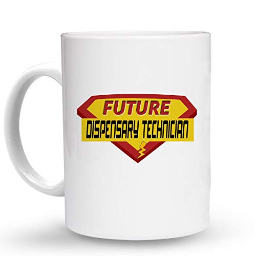 Makoroni - FUTURE DISPENSARY TECHNICIAN Career - 15 Oz. Ceramic COFFEE MUG Coffee Drink Cup, DesO2