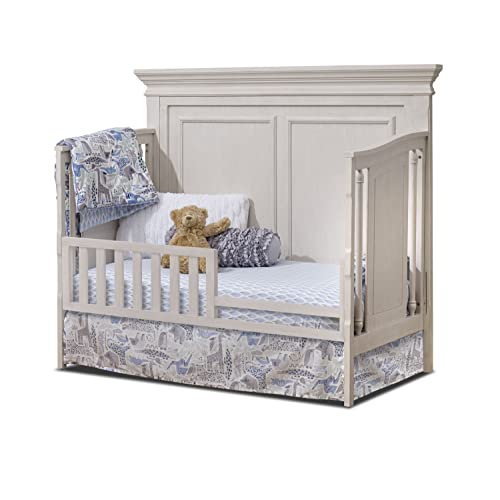 Sorelle 136 Toddler Solid Wood Bed Rail & Crib Conversion Kit | Universal & Timeless Style | Brushed Ivory | 51"x1"x20", Converts Crib to Toddler Bed