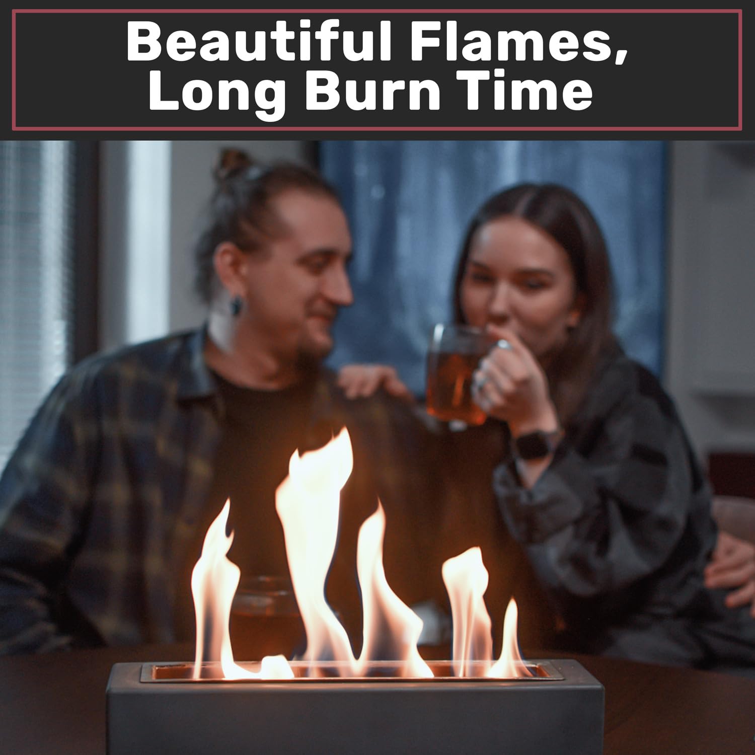 Bio Ethanol Fireplace Fuel 1 Liter - Bioethanol Fuel Tabletop Fire Pit, Bio Ethanol Fuel for Table Top Fire Pit & Ethanol Fireplaces - Made in USA
