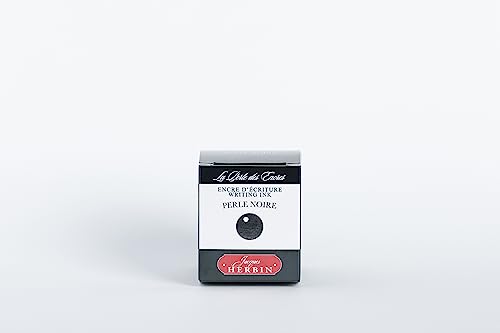 J. Herbin Fountain Pen Ink - 30 ml Bottled - Perle Noire