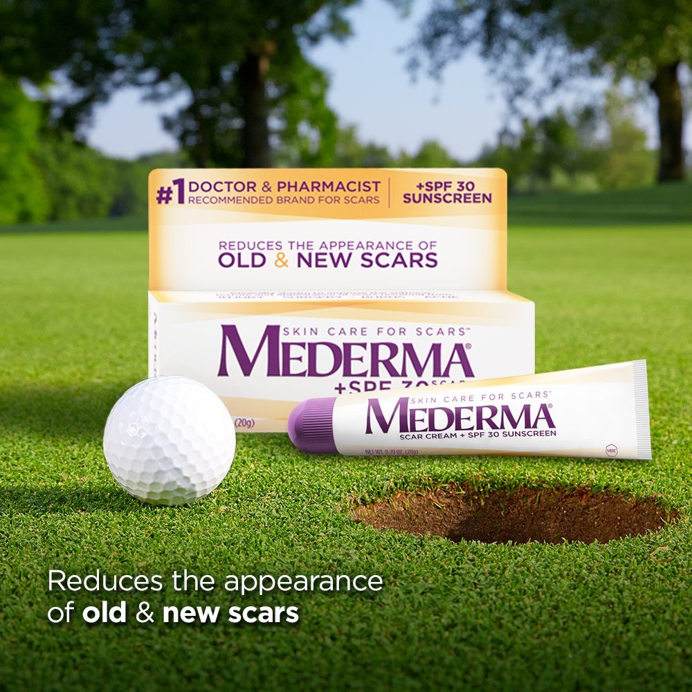 Mederma Scar Cream Plus SPF 30, Sunscreen, Protects from Sun Damage, Reduces The Appearance of Scars, (20 g), 0.7 Ounce